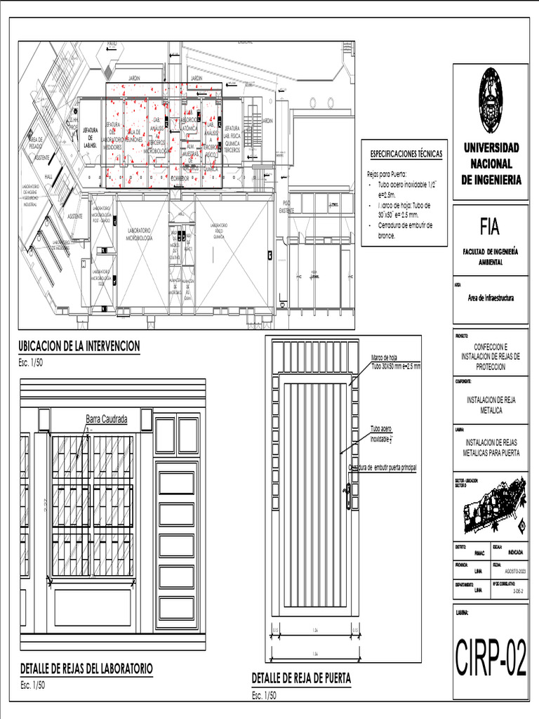 Plano 1.2 | PDF | Science | Laboratorios