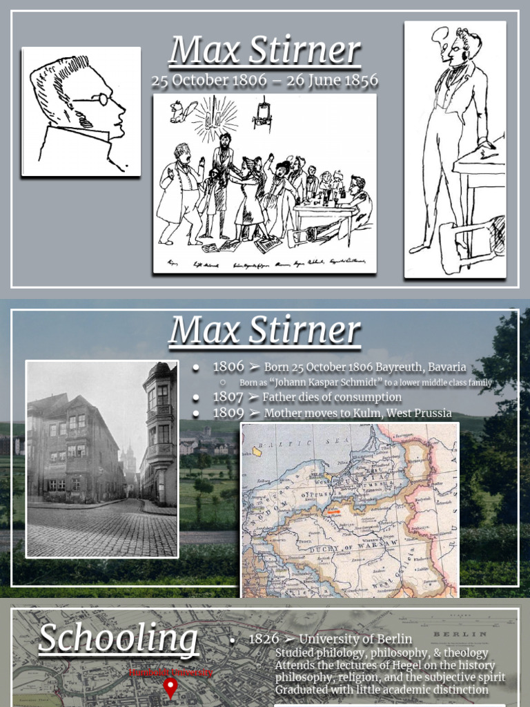 Max Stirner: Life and Philosophy | PDF | Philosophical Theories ...