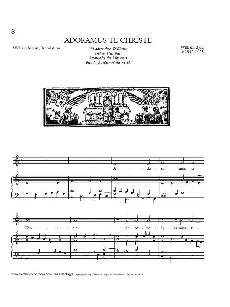 Adoramus Te Christe - William Byrd | PDF