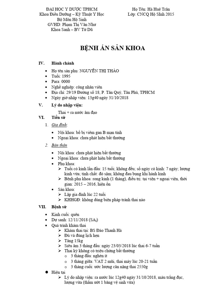 BNH An SN Khoa Ca Nhan OVS | PDF