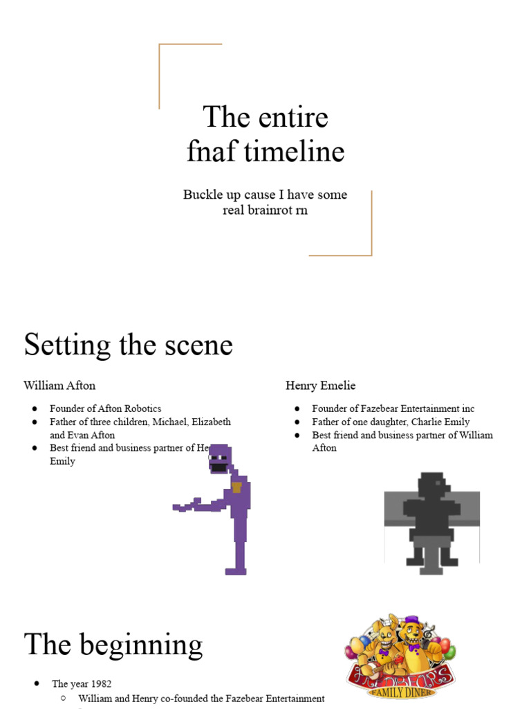 Fnaf Timeline | PDF