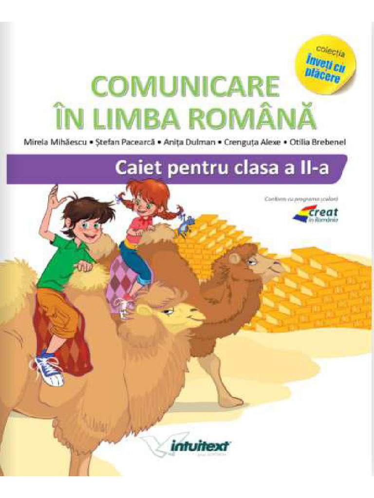 Comunicare in Limba Romana Caiet Pentru Clasa a II a Varianta Edp 1 Pitila Mihailescu Mihaescu ...