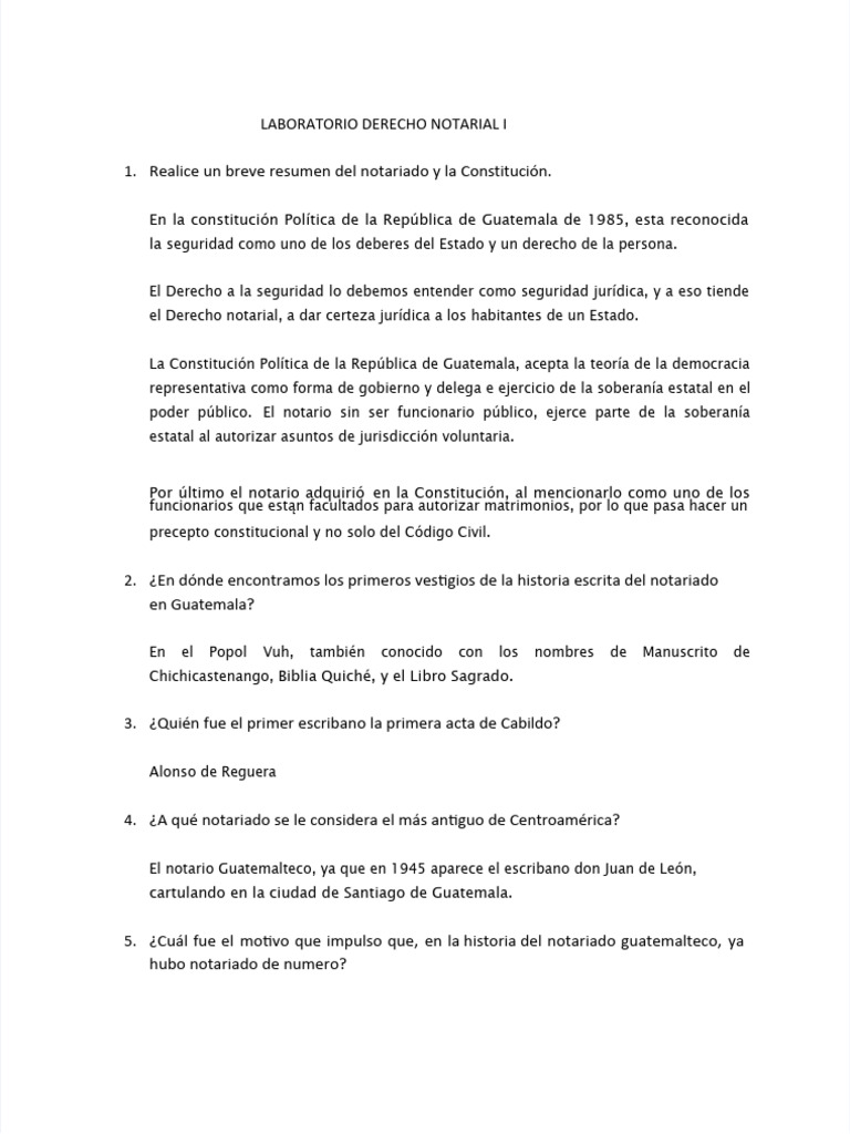 Laboratorio Derecho Notarial 1 | PDF | Justicia | Crimen y violencia