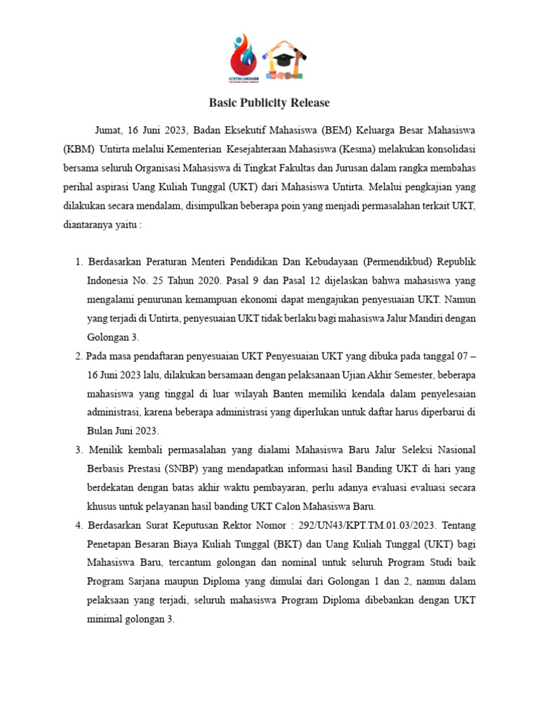 Basic Publicity Release | PDF