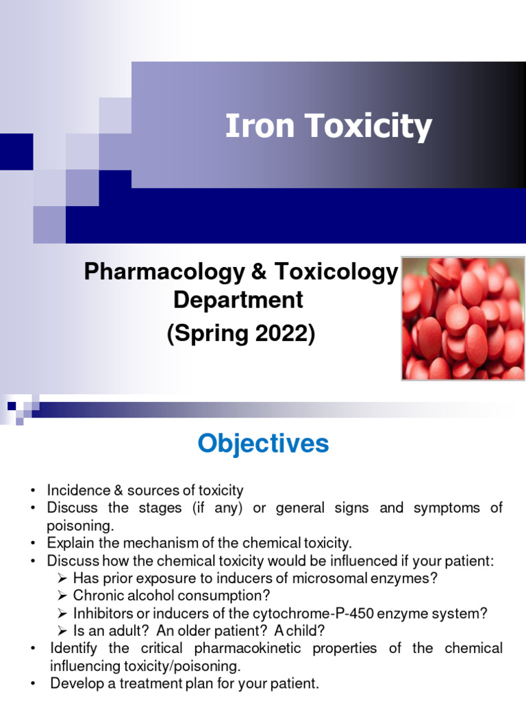 3 - Iron Toxicity Spring 2022 | PDF | Diseases And Disorders | Medical ...