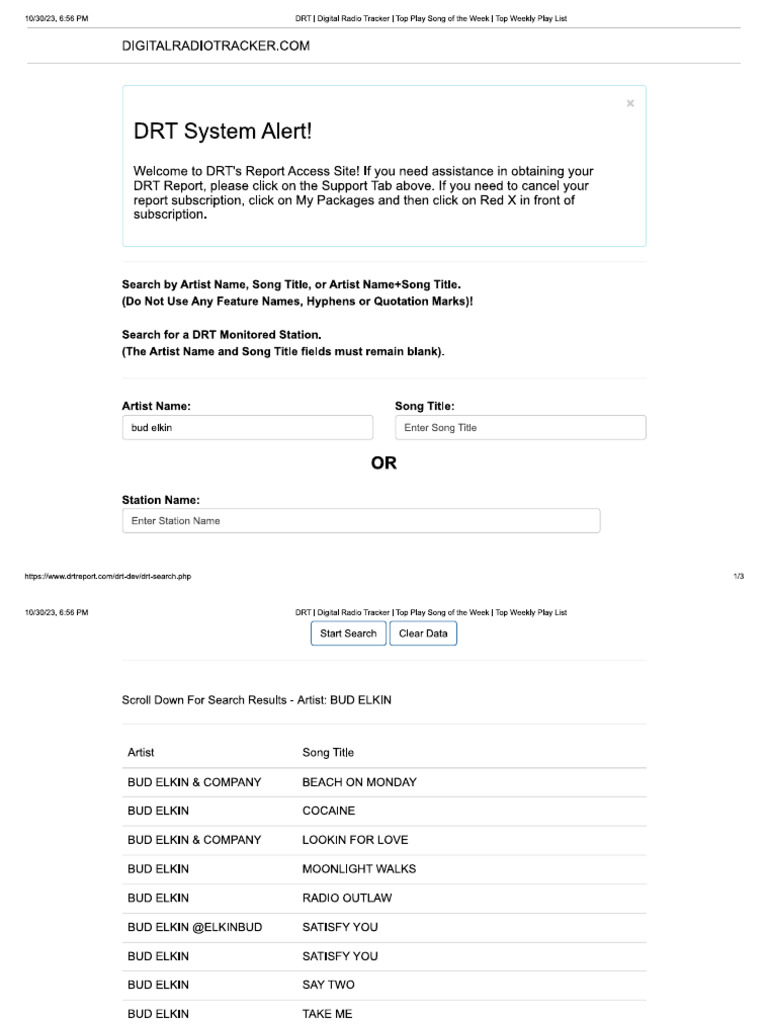 Digital Radio Tracker oct 30 2023 | PDF