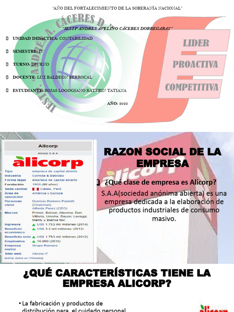 Presentación 4 ALICORP | PDF | Negocios