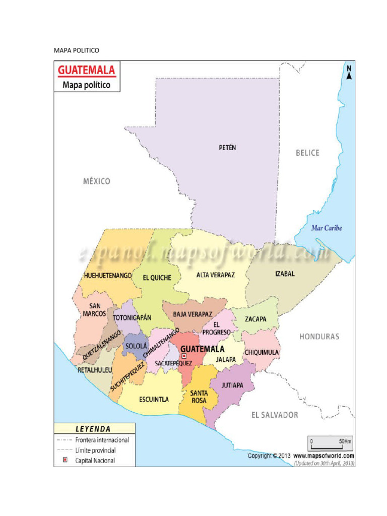 Mapa de Mixco y Municipios de Guatemala | PDF | Entorno natural ...