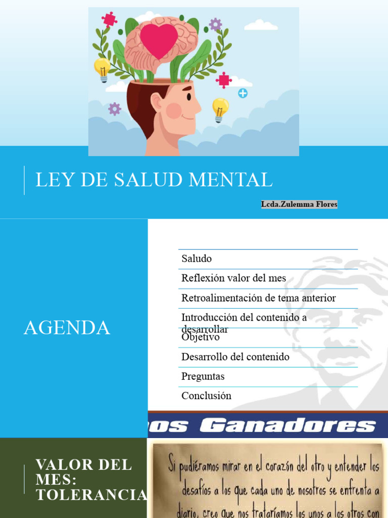 Ley de Salud Mental | Descargar gratis PDF | Salud mental | Trastorno mental