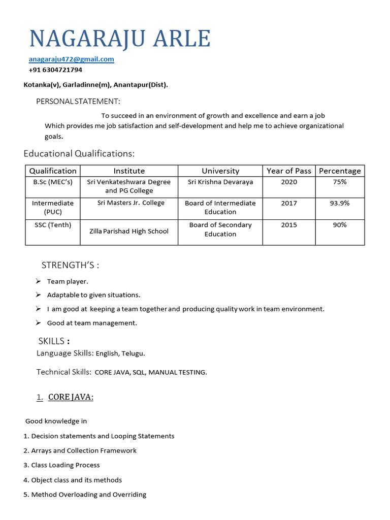 Nagara Jude V | PDF | Sql | Java (Programming Language)