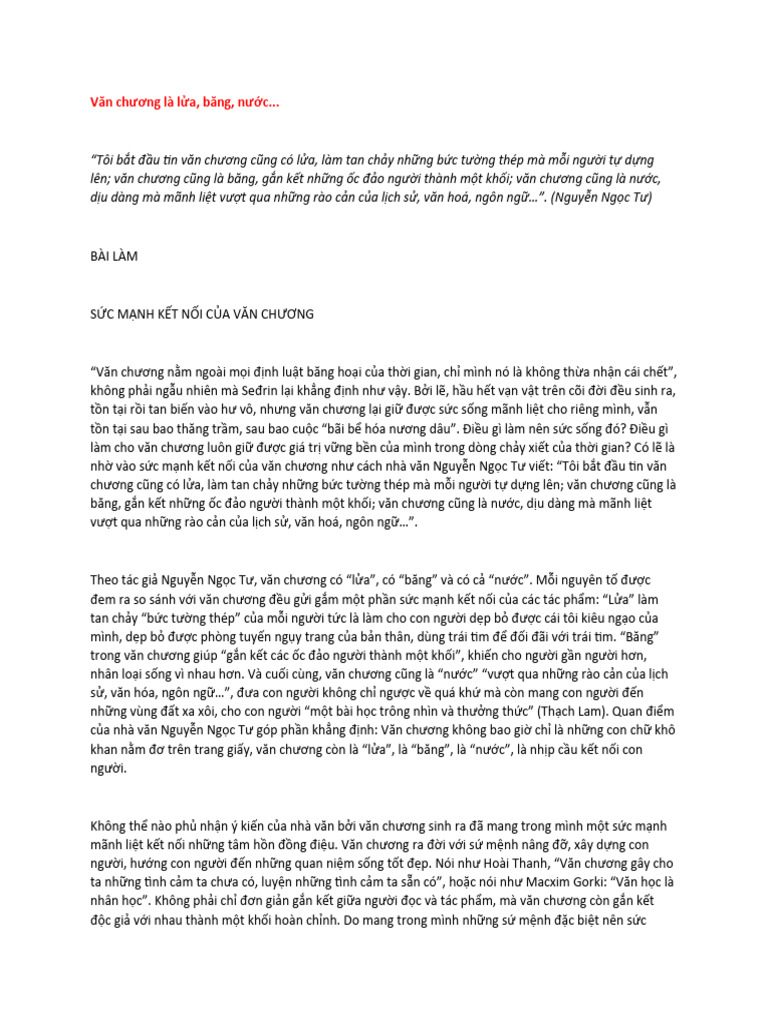 Suc Manh Cua Van Chuong | PDF