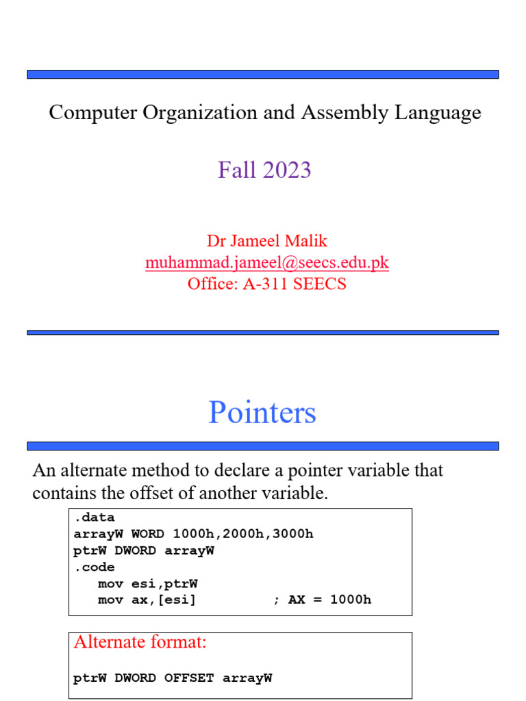 Learning Assembly Language - Part 5 - Pointer and Loop Instruction ... Learning Assembly Language - Part 5 - Pointer and Loop Instruction ...