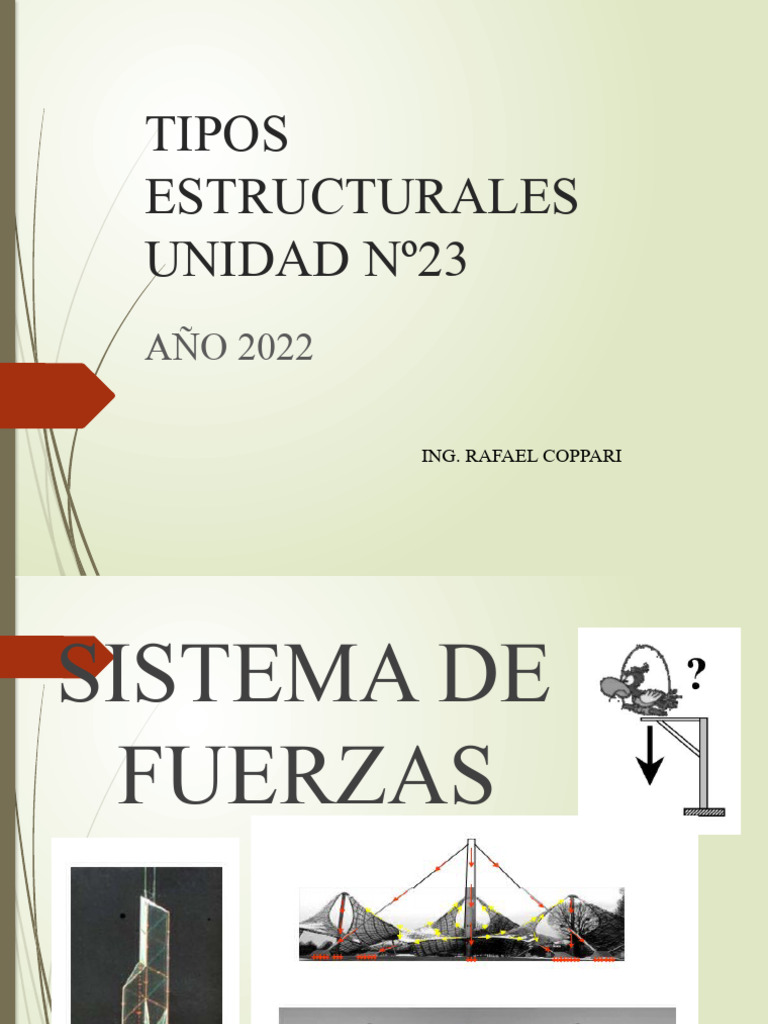 U2 y U3 - CLASE 3 - SISTEMA DE FUERZAS | PDF | Física Aplicada e Interdisciplinaria | Ciencias ...