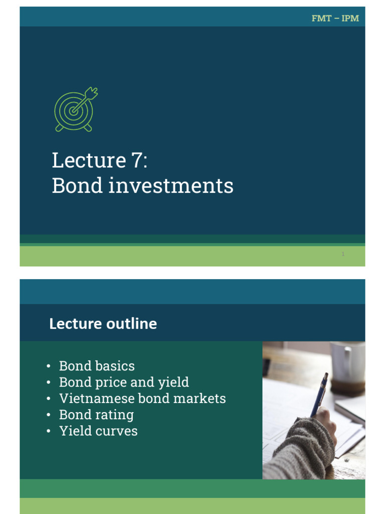 Lecture 7 Bonds | PDF | Bonds (Finance) | Yield (Finance) Lecture 7 Bonds | PDF | Bonds (Finance) | Yield (Finance)