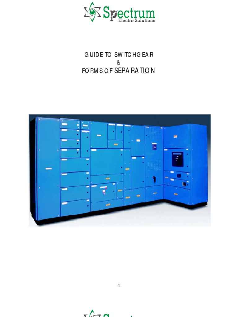 Guide to Switchgear Forms and Levels of Separation | PDF | Power ...