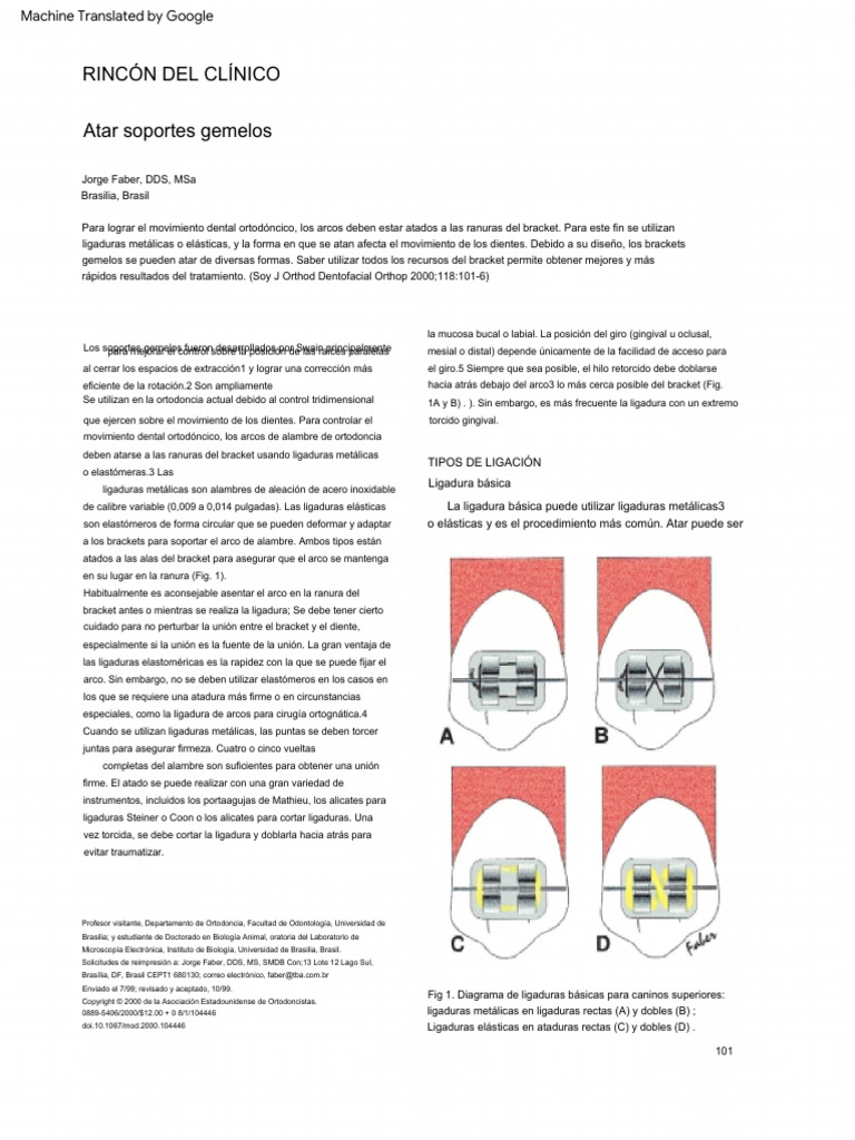 Diferentes Formas de Ligar Un Diente (1) - 022322 | PDF | Ortodoncia ...