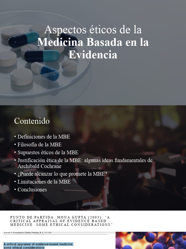 Aspectos Éticos de La MBE | PDF | Evidencia basada en medicina | Evidencia
