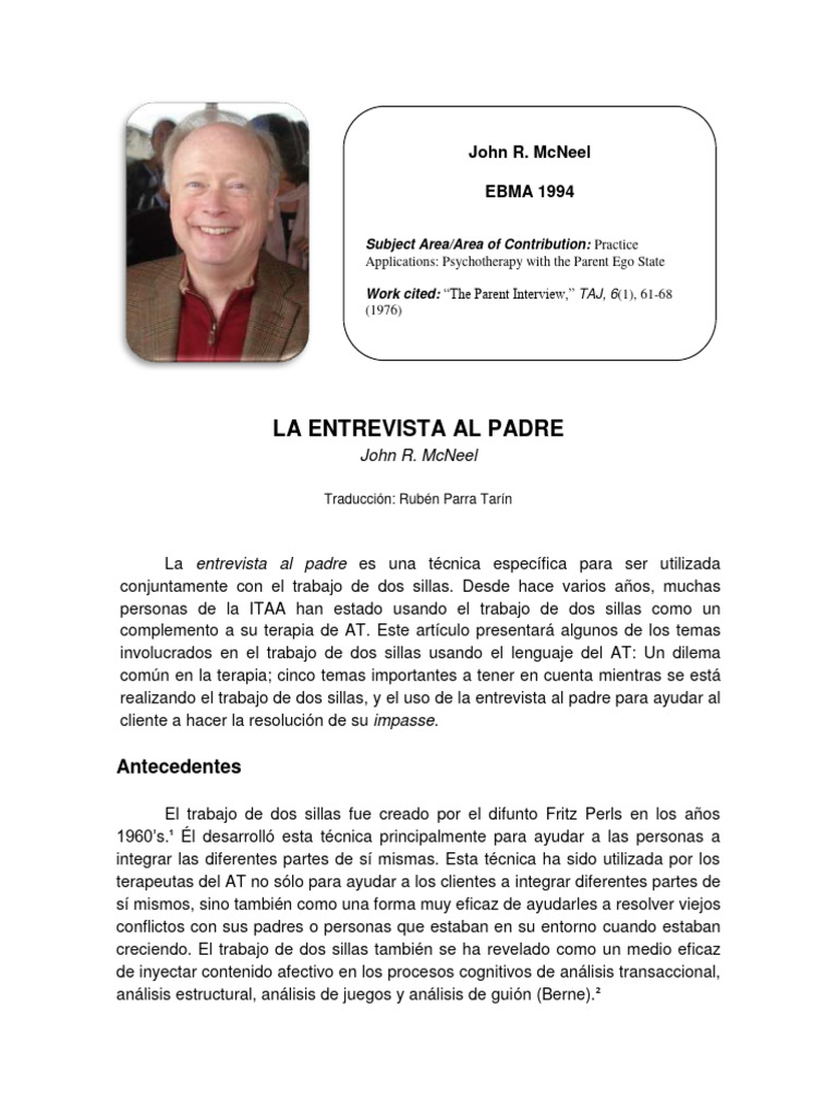 1994 La Entrevista en El Padre. John MC Neel PDF | PDF | Experiencia ...
