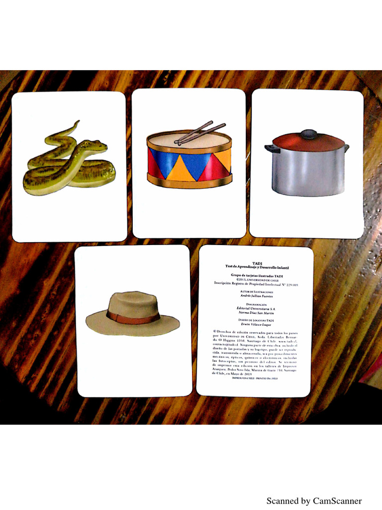 Grupos de Tarjetas TADI (1 Al 5) | PDF