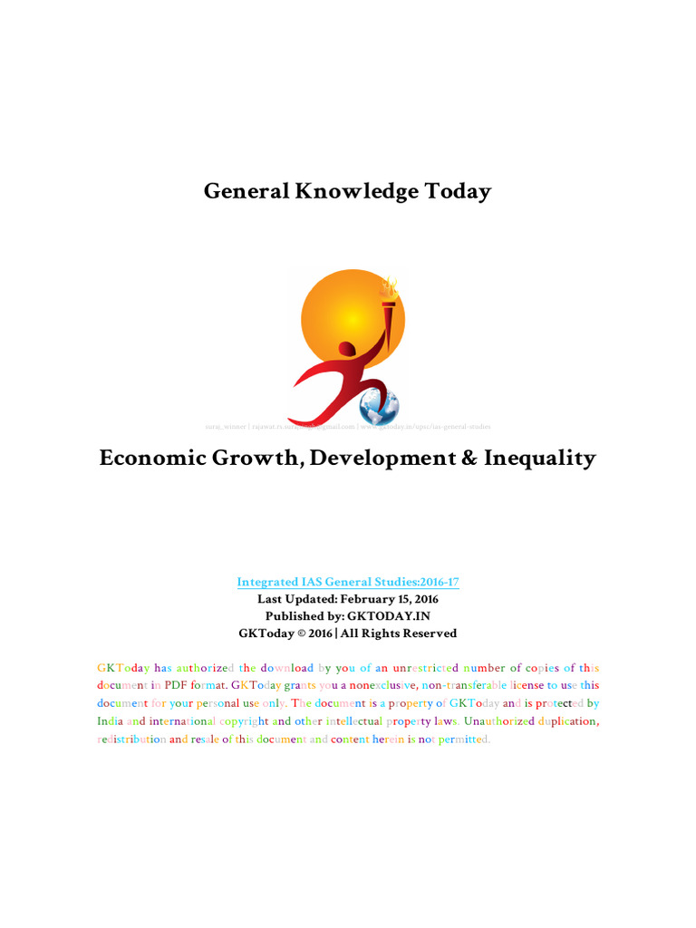 Basics of Economy | Download Free PDF | Economic Growth | Human ...