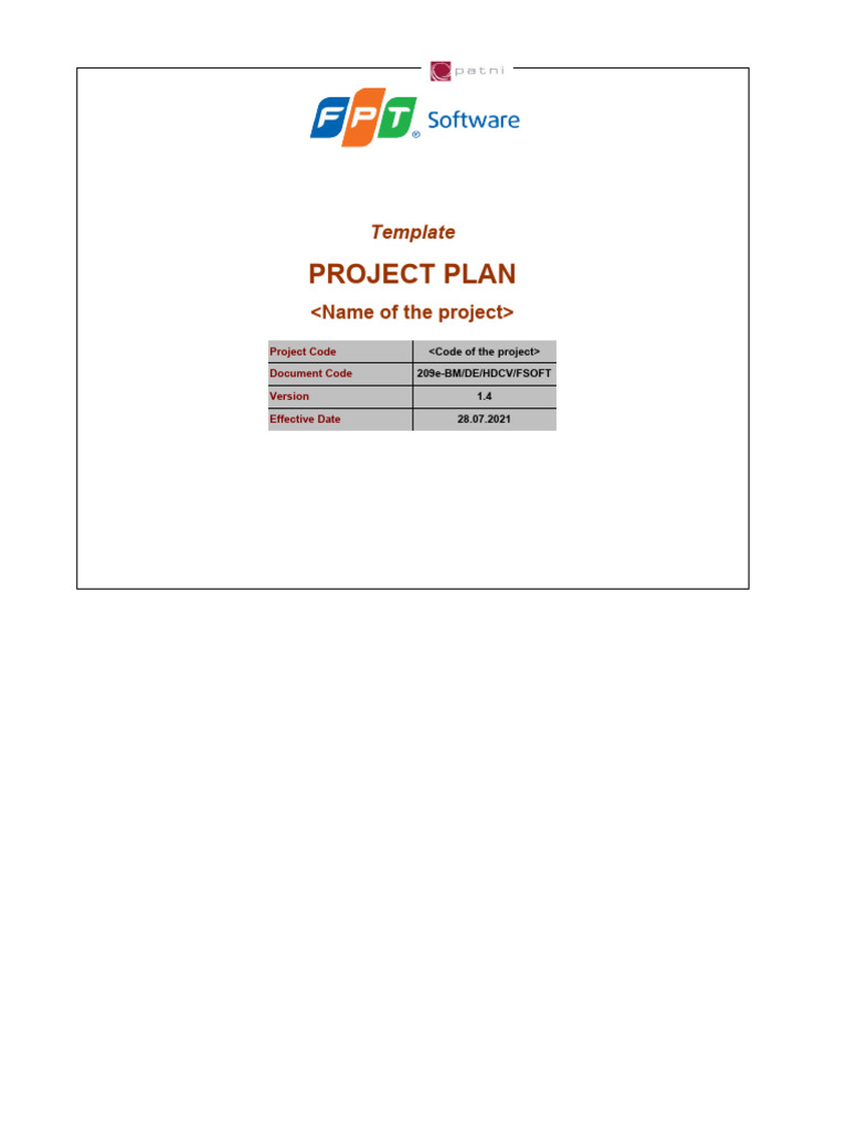 Template Project Plan v1.4 | PDF | Project Management | Unit Testing
