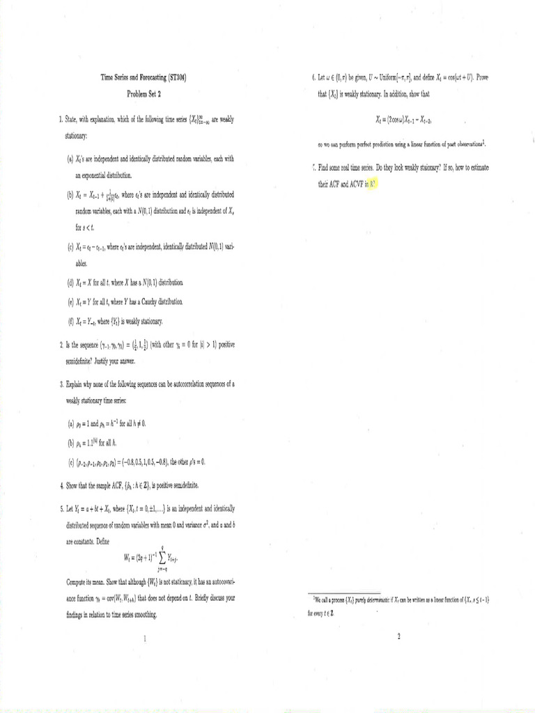 ST304 Past Years | PDF