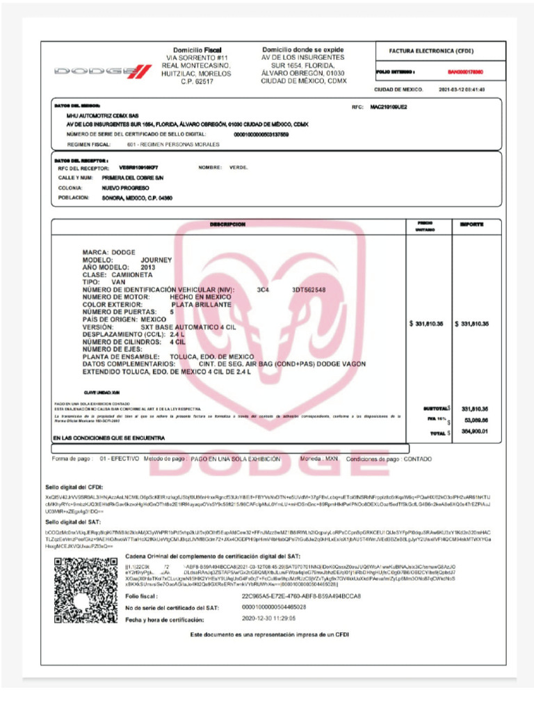 Factura Journey | PDF