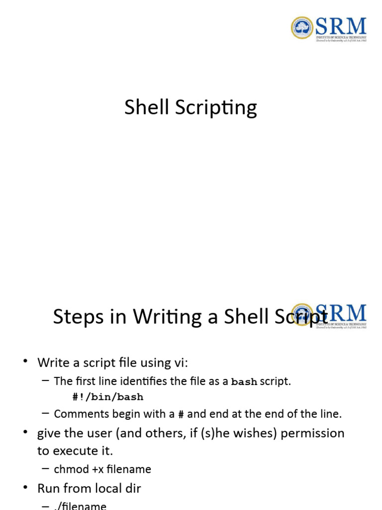 Unit-II DevOps - Shell Scripting | PDF | Regular Expression | Computer ... Unit-II DevOps - Shell Scripting | PDF | Regular Expression | Computer ...