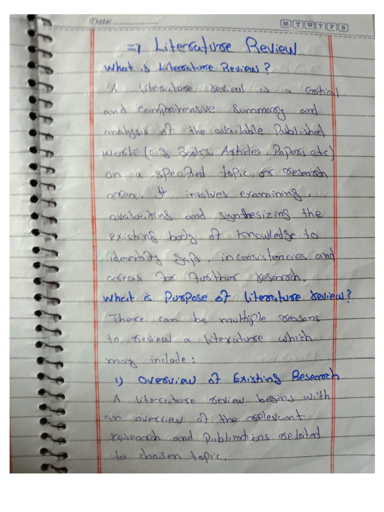 Literature Review Notes | PDF
