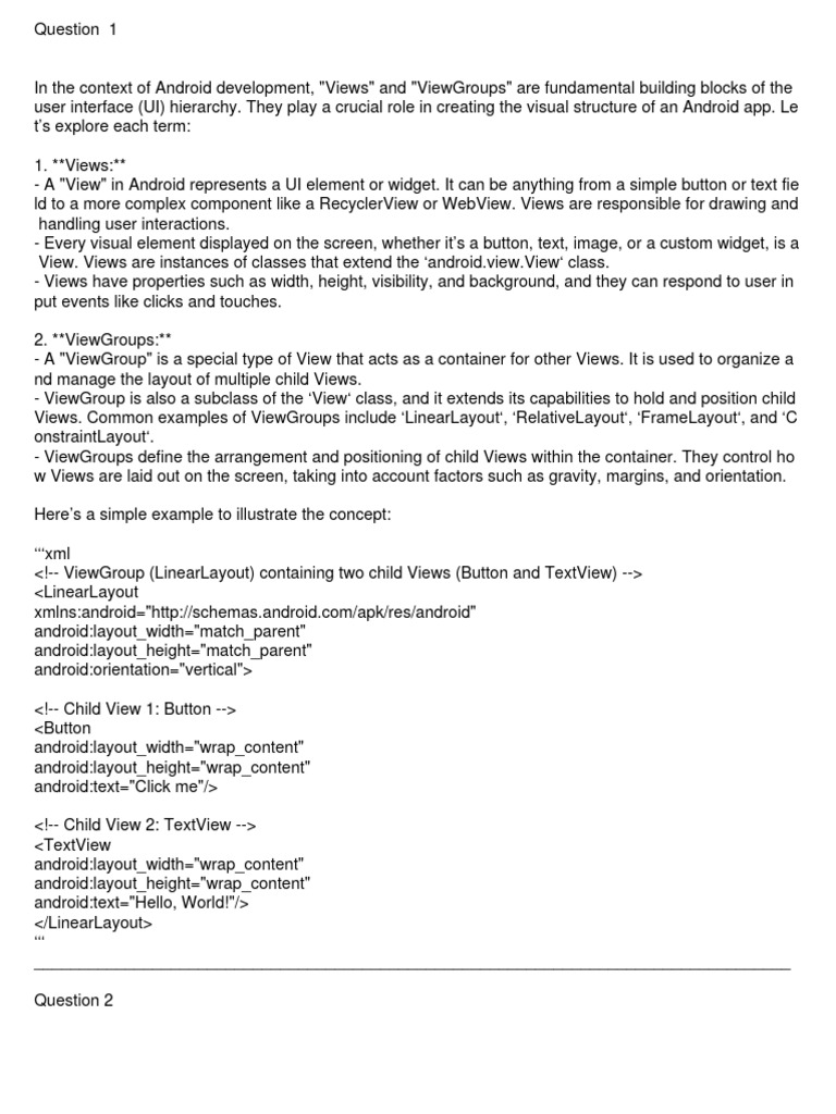 Mad Unit-5 | PDF | Android (Operating System) | Class (Computer Programming)