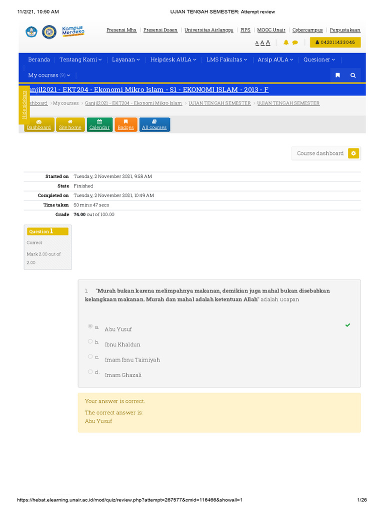 UTS MIKIS 2021 - Attempt Review-1 | PDF