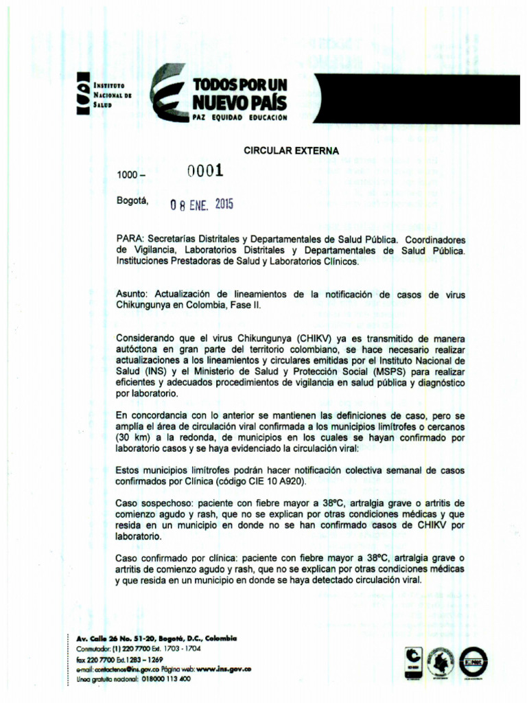 CIRC 1 de 2015 | PDF