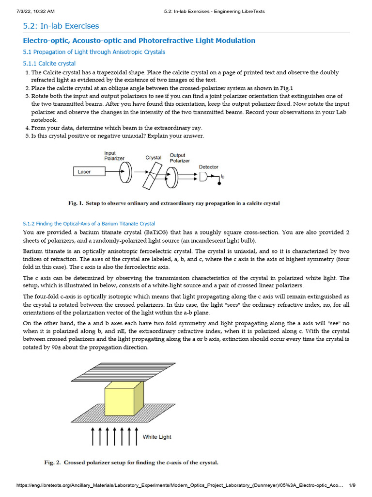 5.2 - In-Lab Exercises - Engineering LibreTexts | PDF | Electrical Engineering | Physical Sciences