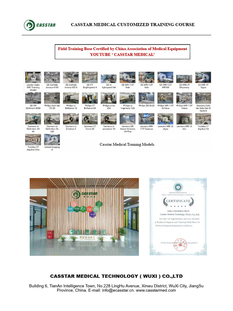 Casstar Medical Training Courses | PDF