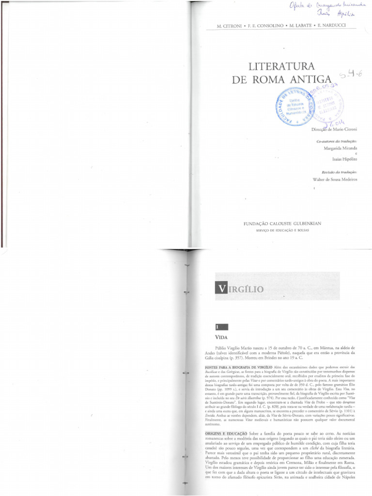 Citroni Et Al. - 2006 - Literatura de Roma Antiga - p447-498 | PDF