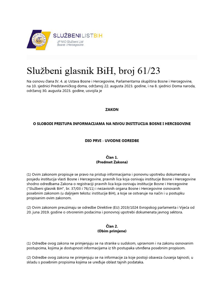 ZOSPI Bosanski Jezik | PDF