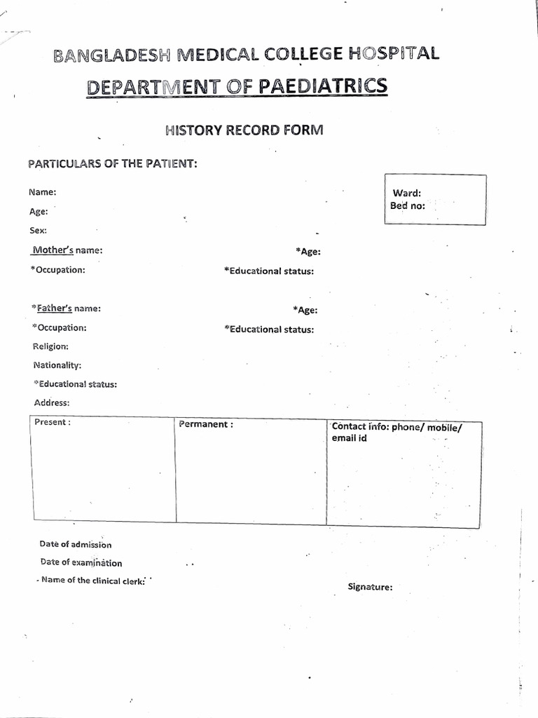 Paediatrics | PDF | Physical Examination | Nervous System