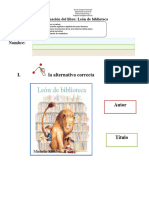 Evaluacion Plan Lector Soy Una Biblioteca | PDF | Ficción general