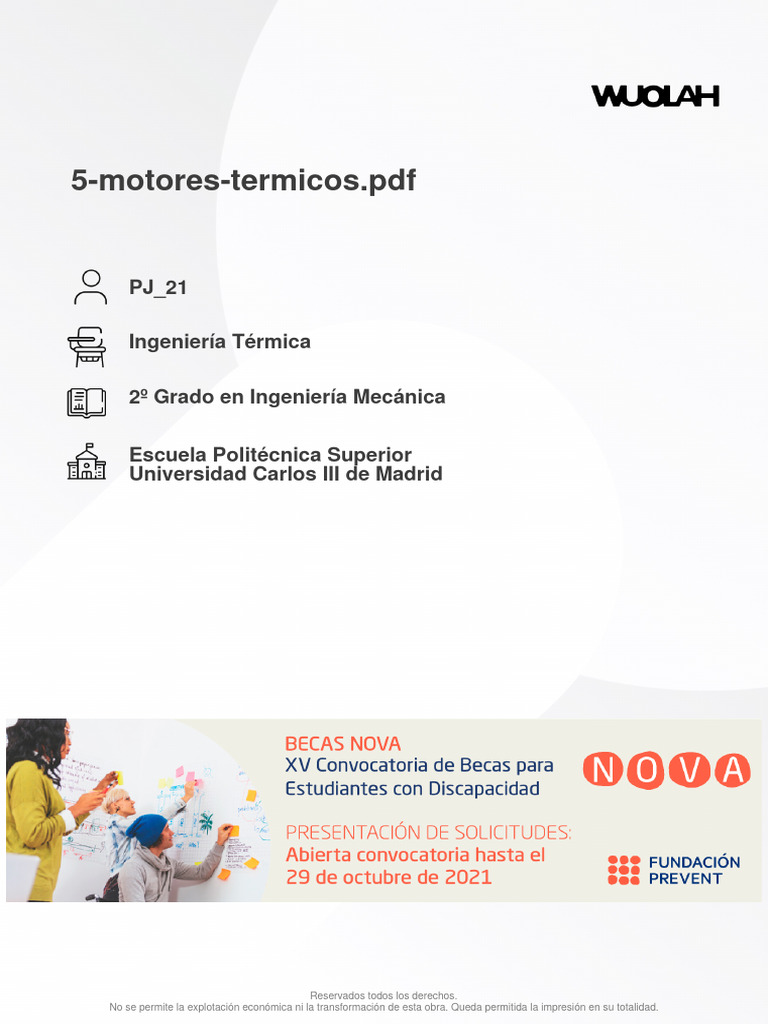 TD5-motores-termicos Enonce | PDF | Calor | Temperatura
