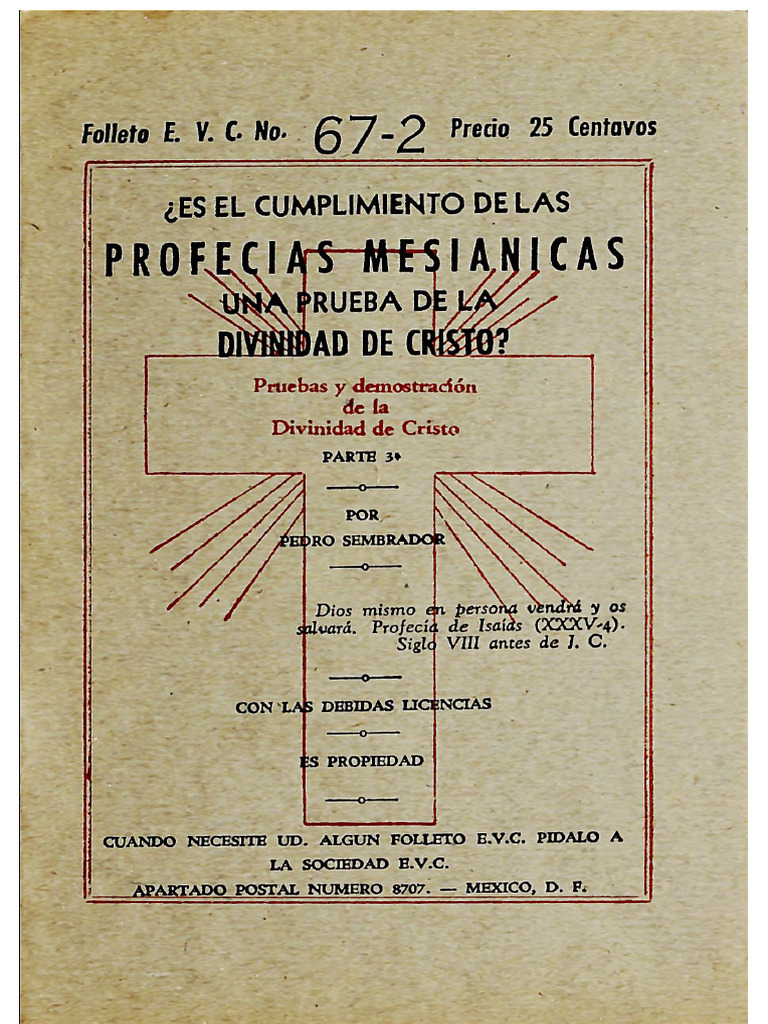E.V.C. - 067-2 - Profecías Mesiánicas | PDF