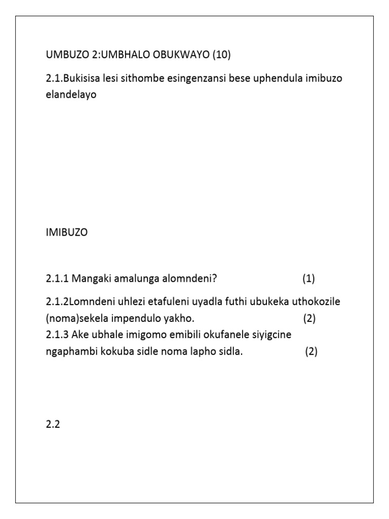 ISIZULU | PDF | History