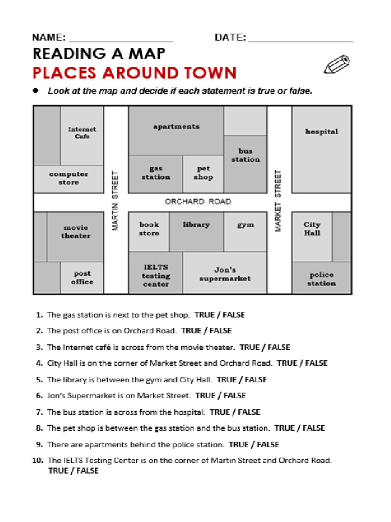 Reading a map | PDF