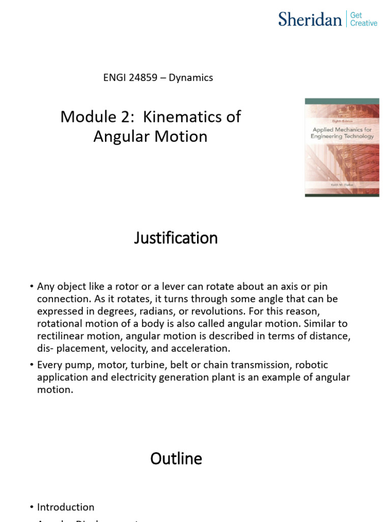 ENGI24859 - Module 2 - Kinematics of Angular Motion | Download Free PDF ...