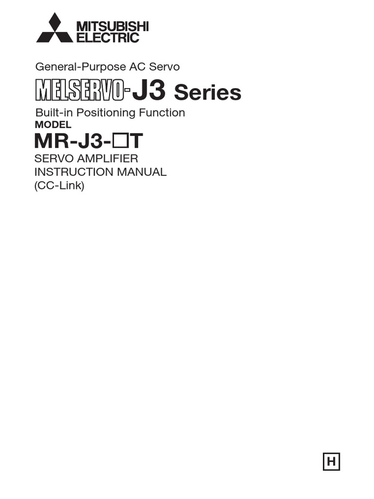 Mr-J3-T: Series | PDF | Amplifier | Electric Motor