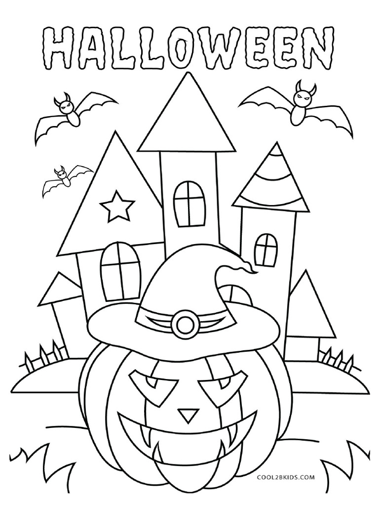 Easy Halloween Coloring Pages | PDF
