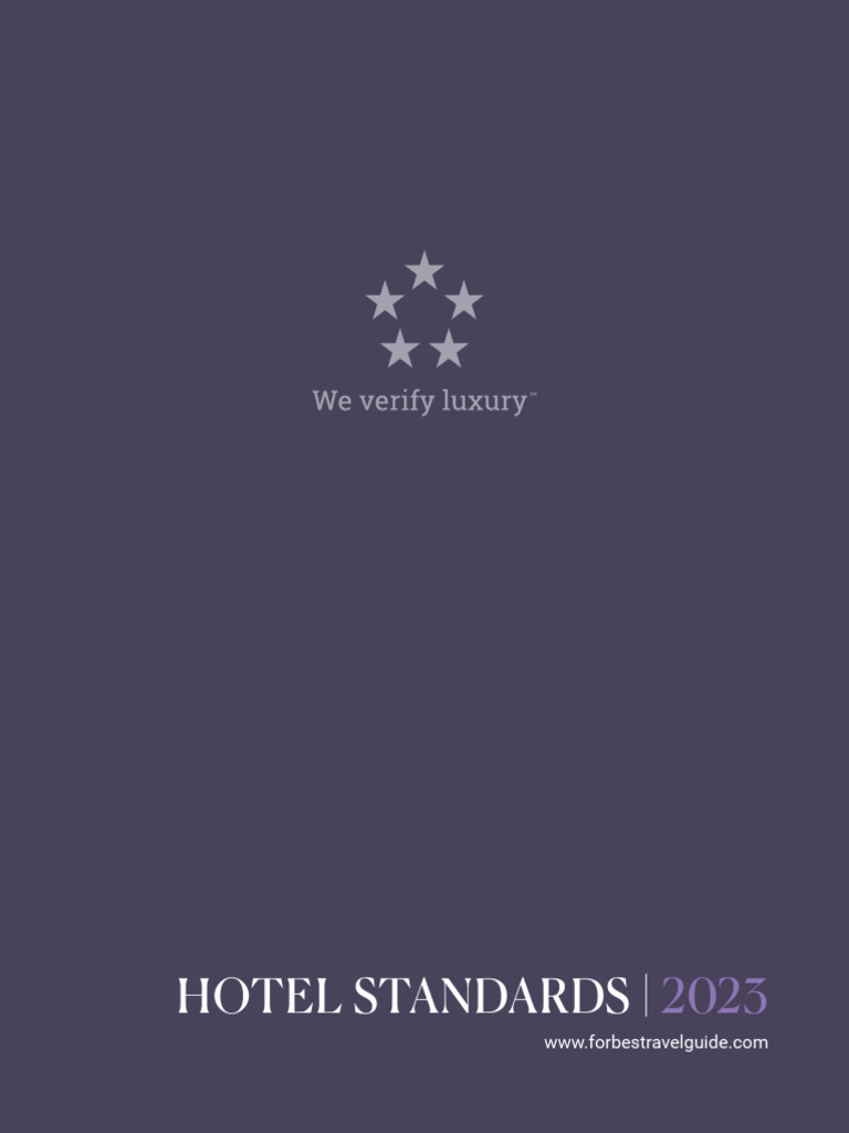 2023 Hotel Dining Standards Guide | PDF | Waiting Staff | Menu