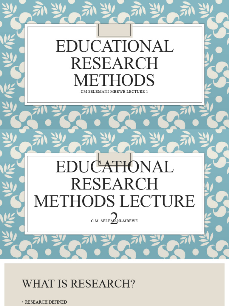 LECTURE 1. Course Overviewpptx | PDF | Positivism | Methodology