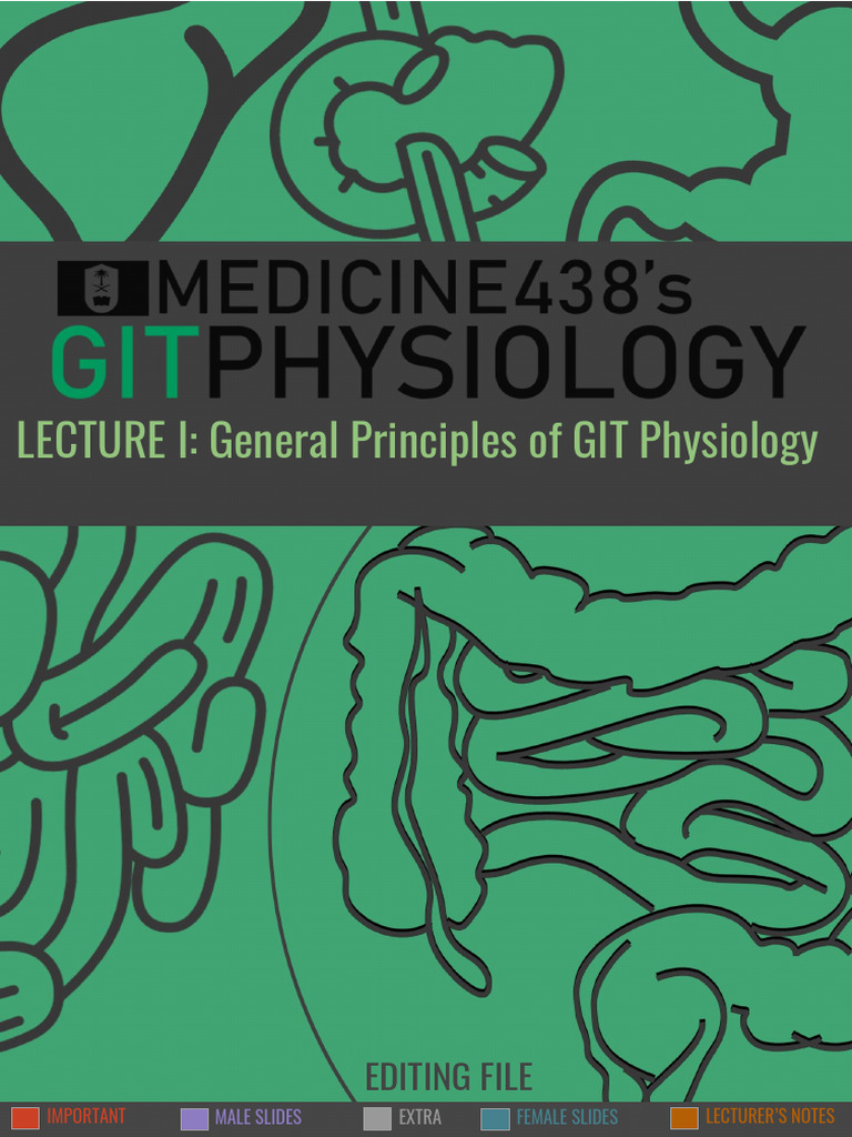 1st Lecture - General Principles of GIT Physiology - GIT Physiology ...