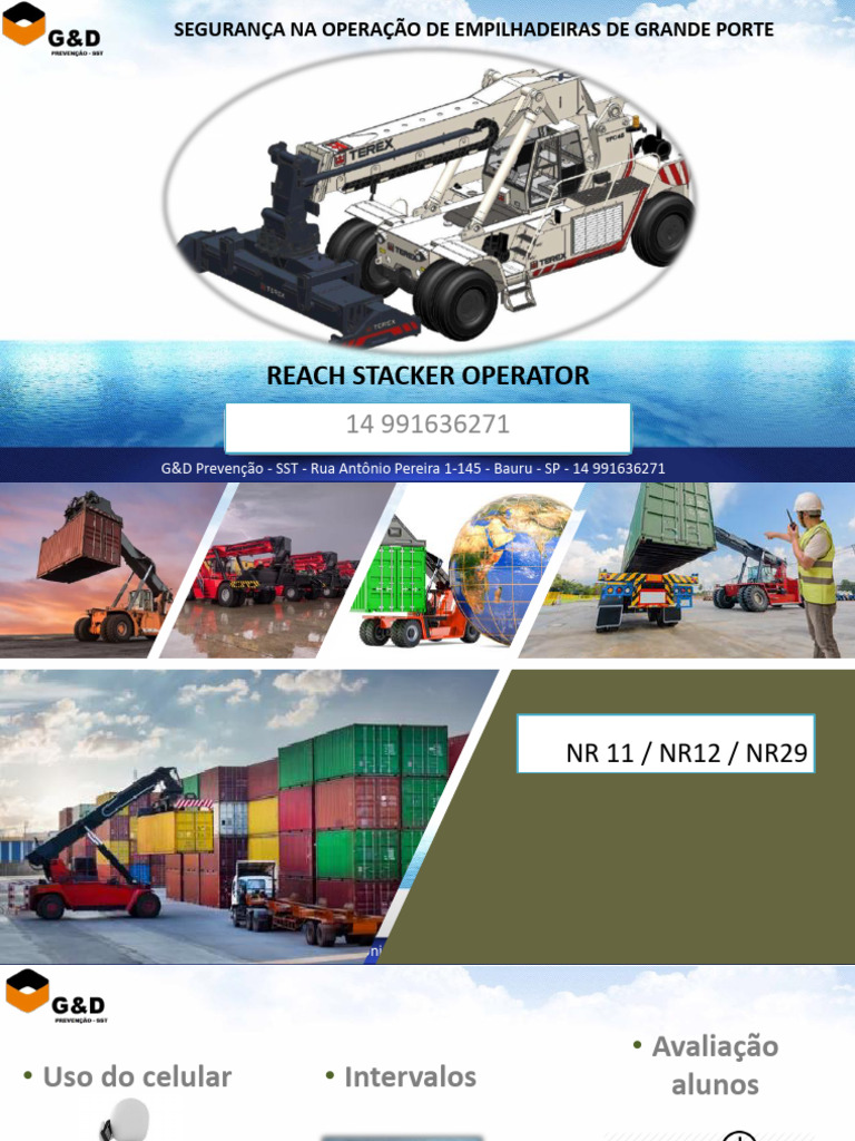 Reach Stacker | PDF | Empilhadeira | Freio