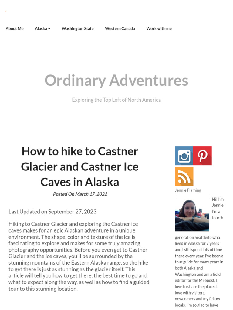 Hike to Castner Glacier in Alaska | PDF | Trail | Hiking